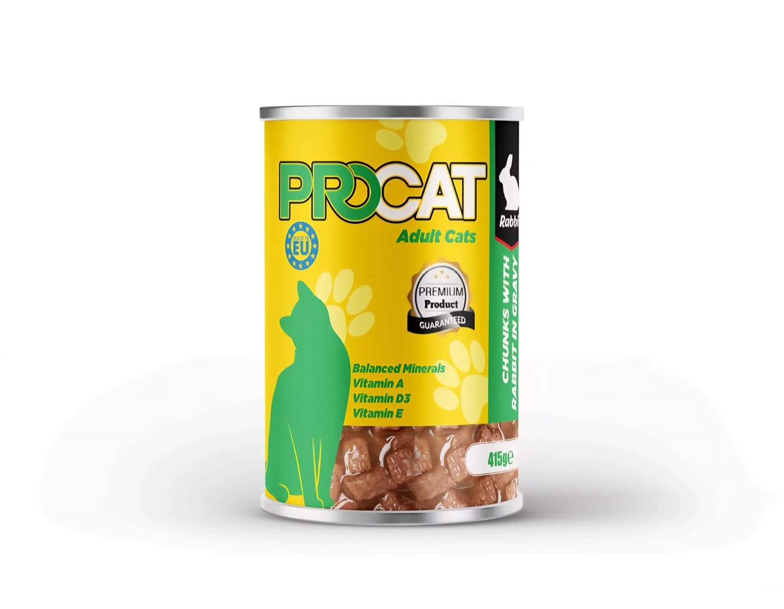 ProCat Wet Food Pate Adult with Rabbit Can 415g