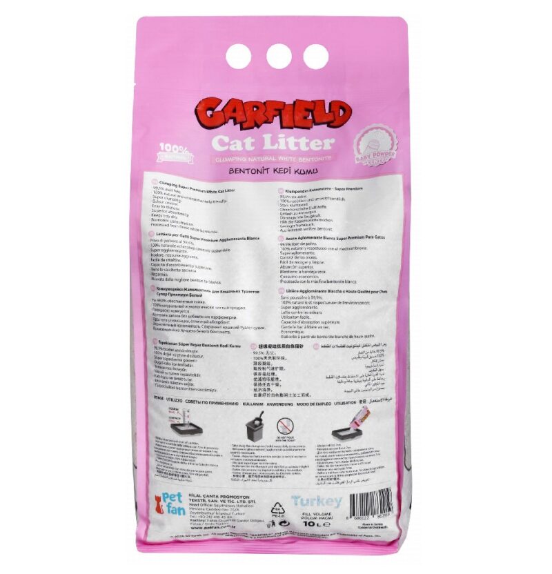 Garfield Baby powder Cat Litter 10L| Zima Pets