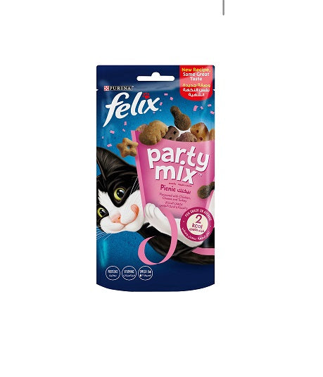 Felix Party Mix Treats Chicken&Turkey&Cheese 60g